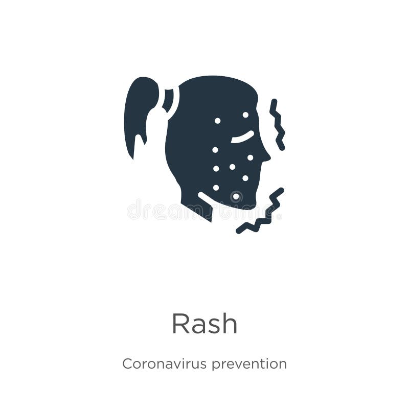 Rash Flat Icon stock vector. Illustration of sign, bacteria - 100550253