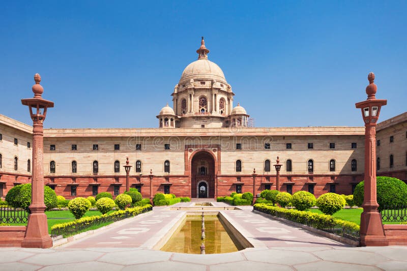 Rashtrapati Bhavan stock image. Image of architecture - 40492979