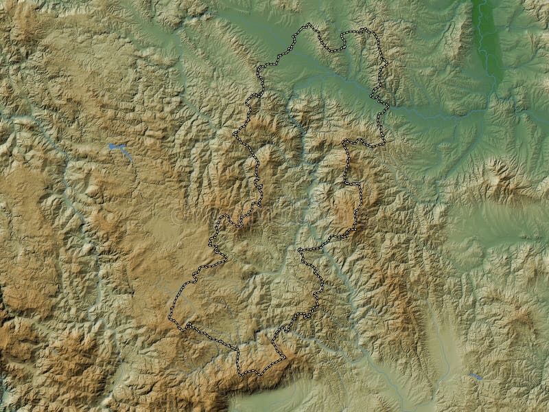 Raski, Serbia. Physical. No Legend Stock Illustration - Illustration of ...