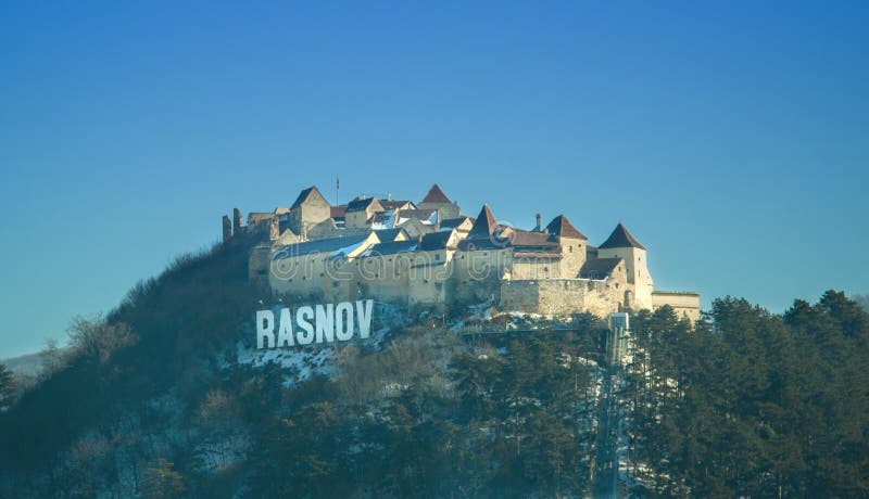 Rasnov castle and fortress stock photo. Image of dracula - 85233214