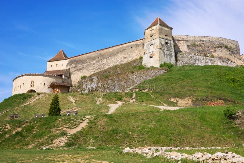 The Rasnov castle stock photo. Image of place, citadel - 117907678