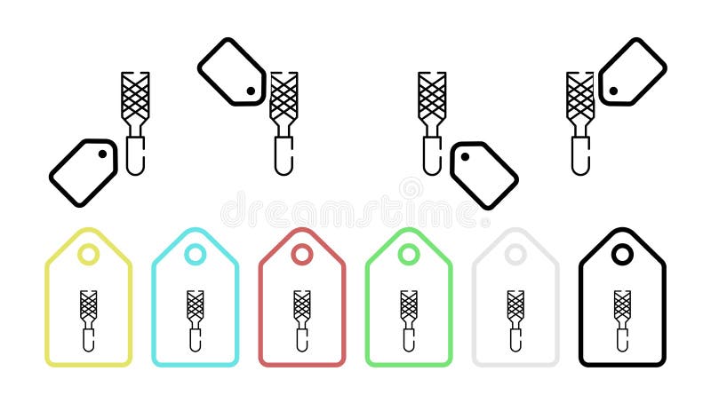 Rasp, Chisel Vector Icon in Tag Set Illustration for Ui and Ux, Website ...