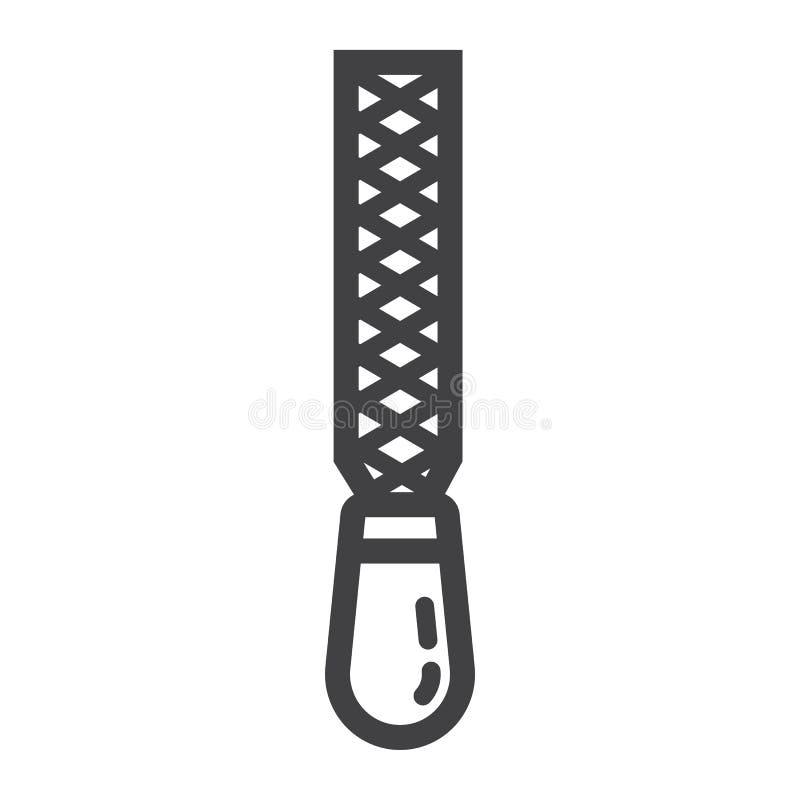 File and Rasp Flat Icon, Build Repair Elements Stock Vector ...