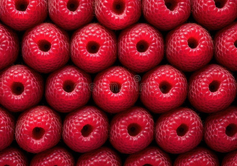 Raspberries on a Red Background in a Splash of Milk Stock Illustration ...