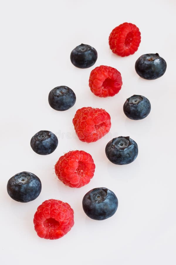Raspberries and Blueberries Stock Photo - Image of berry, fruit: 12983248
