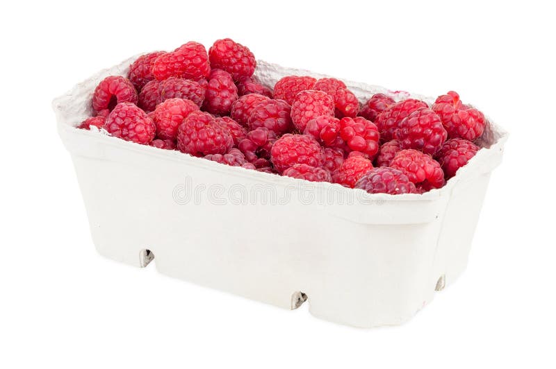 Raspberries in the box stock photo. Image of organic - 42772888