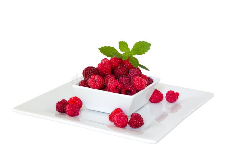 Raspberries stock image. Image of nutrition, juicy, plate - 32056845