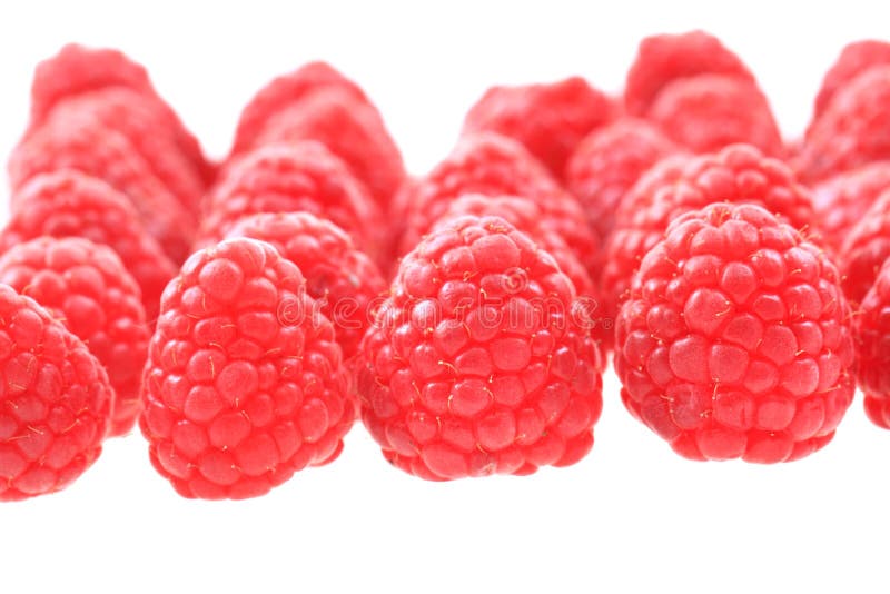 Raspberries isolated stock photo. Image of fruit, healthy - 55640842