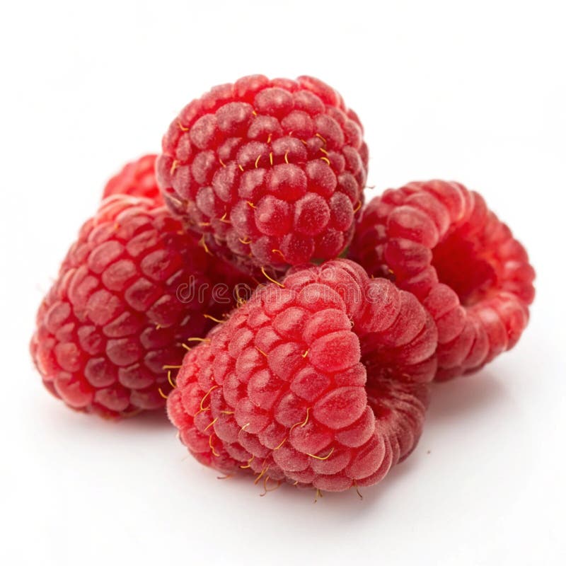 Raspberries Isolated on Transparent Background Stock Illustration ...