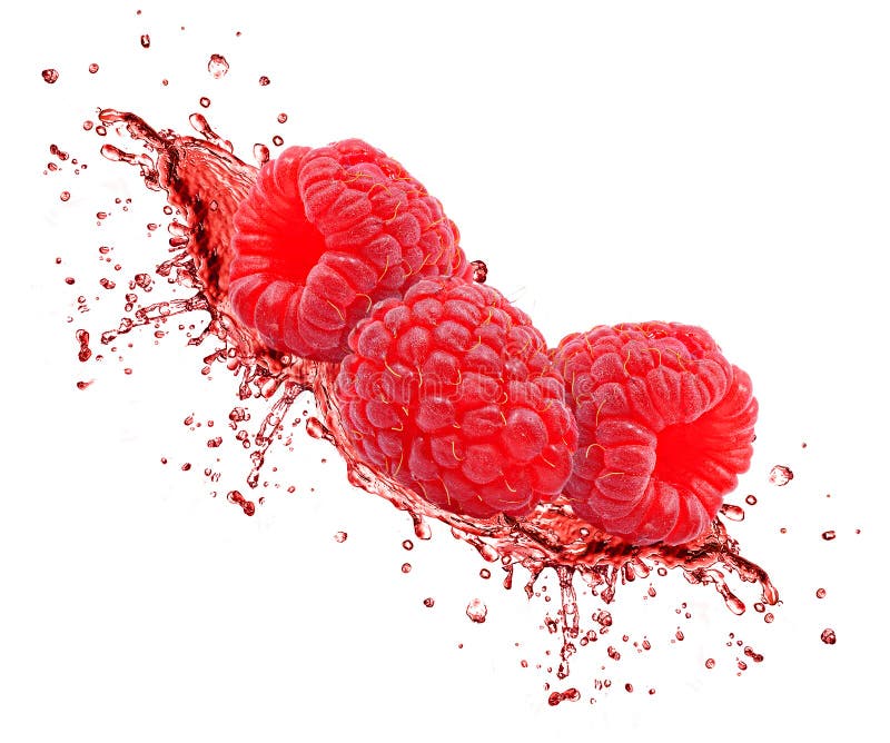Raspberry splash juice stock image. Image of falling - 290020849