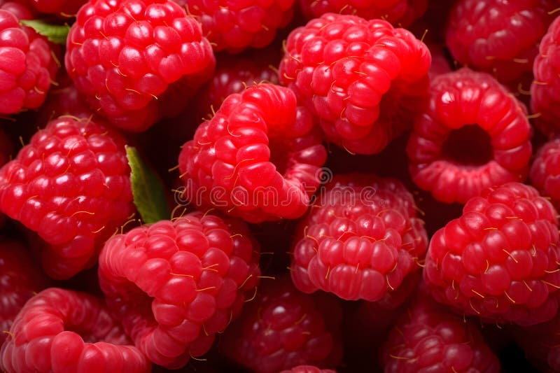 Raspberry Background, Fruit. Generative AI Stock Illustration ...