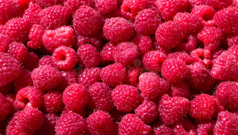 Raspberry for the Background. Lots of Ripe Raspberries Stock Photo ...