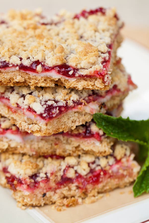 Raspberry bars stock image. Image of summer, cookies - 25086065