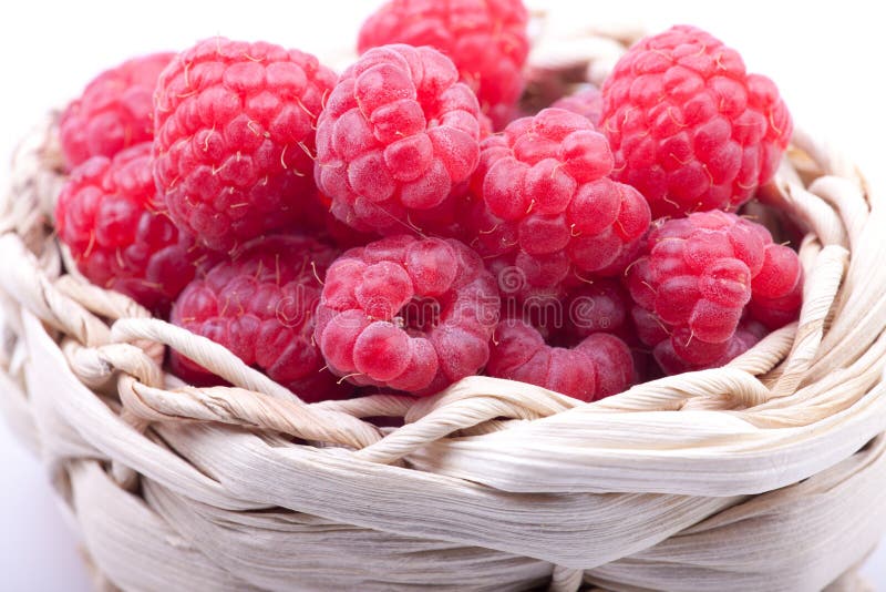 Basket of raspberries stock image. Image of bunch, texture - 24799383