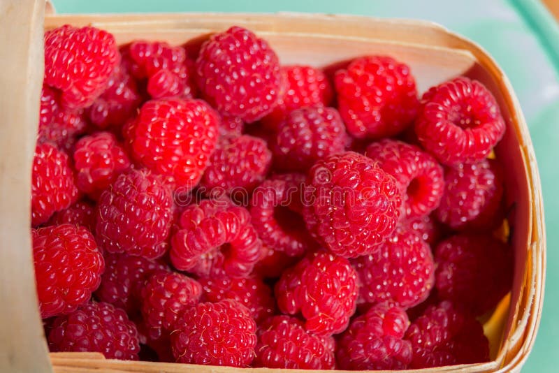 Raspberry in basket stock image. Image of tasty, fruit - 90890895