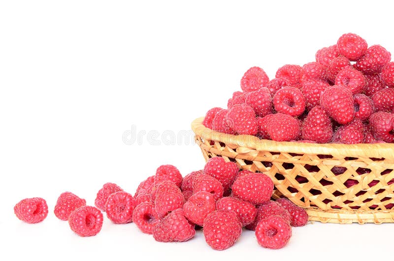 Raspberry, a basket stock image. Image of fruit, eating - 45514831