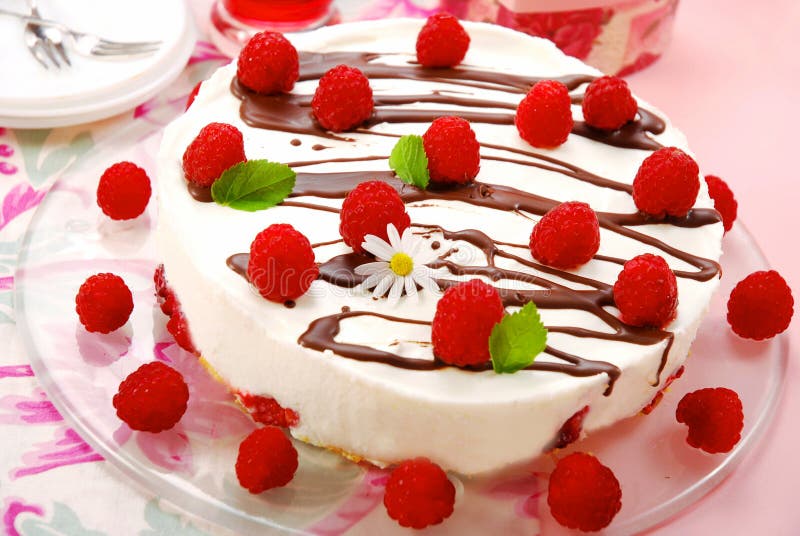 Raspberry cake stock photo. Image of sweets, food, celebration - 11497462