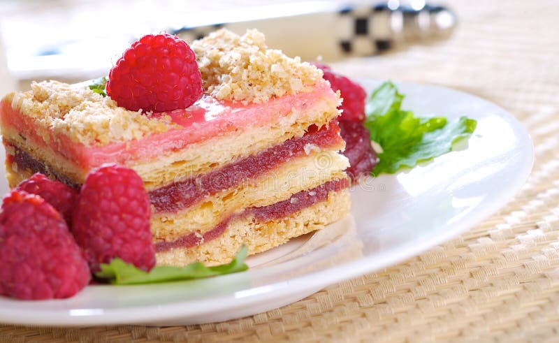 Raspberry cake stock image. Image of strawberries, strawberry - 11843021