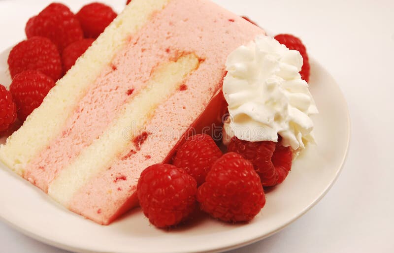 Raspberry cake stock photo. Image of treat, bakery, slice - 13529538
