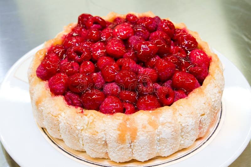 Raspberry Charlotte Cakes stock image. Image of beautiful - 28689969