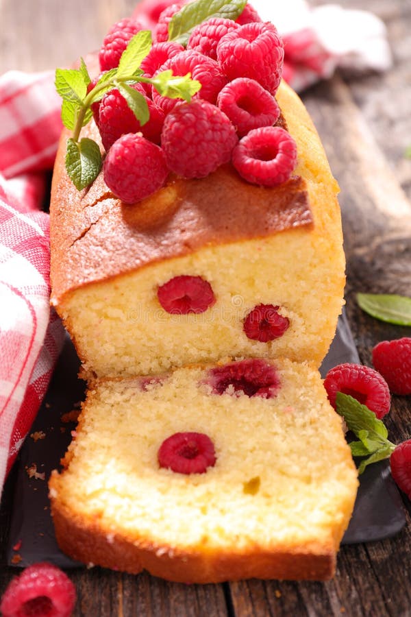Raspberry cake stock photo. Image of berry, piece, homemade - 68156106