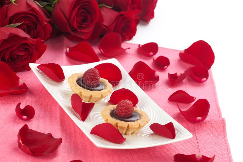 Raspberry Cake for Valentine Day Stock Image - Image of romance, close ...