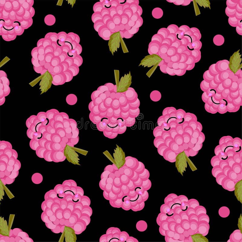Raspberry Pattern Cute Stock Illustrations – 1,682 Raspberry Pattern ...