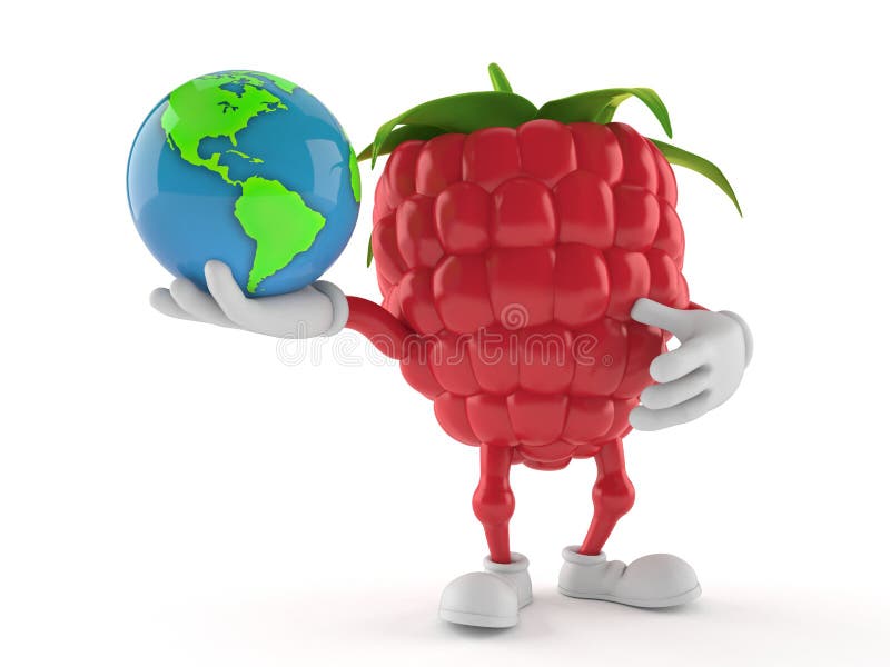 Raspberry Character Looking at Question Mark Symbol Stock Illustration ...