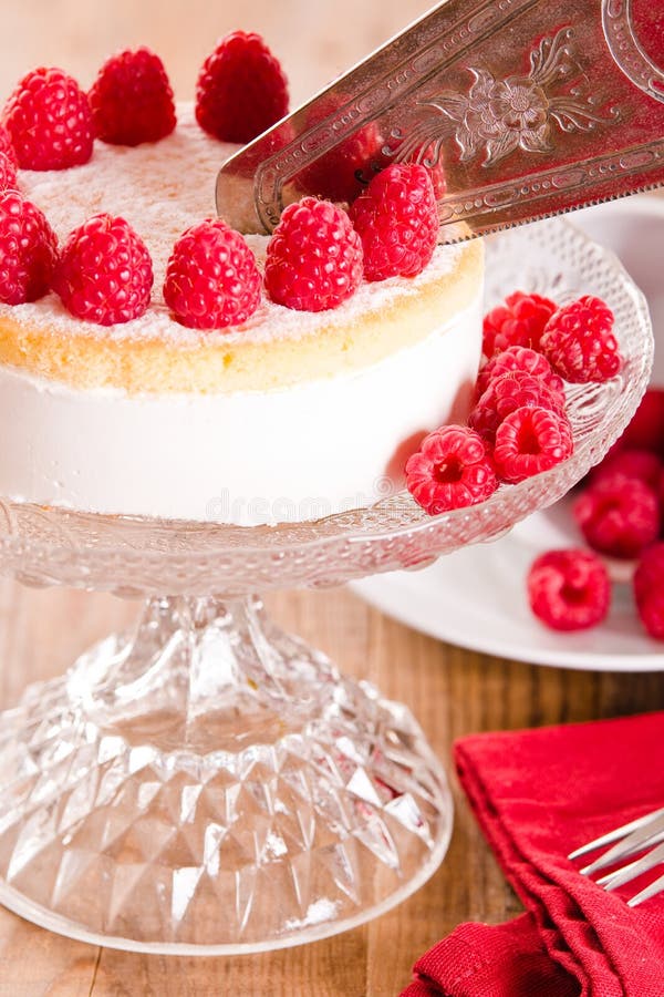 Raspberry cheesecake. stock image. Image of health, cheesecake - 79101299