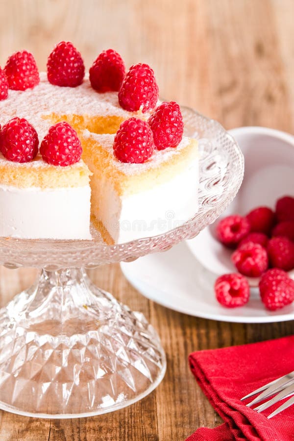 Raspberry cheesecake. stock image. Image of bakery, crust - 82188903