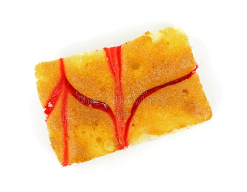 Raspberry Cheesecake Slice Overhead View Stock Photo - Image of syrup ...