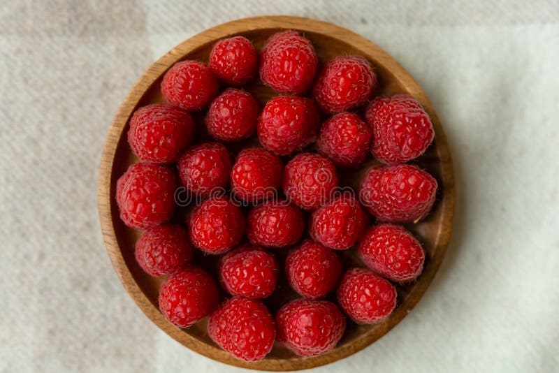 Raspberry Close-up on a Beautiful Stand, Summer Fruit. Stock Photo ...