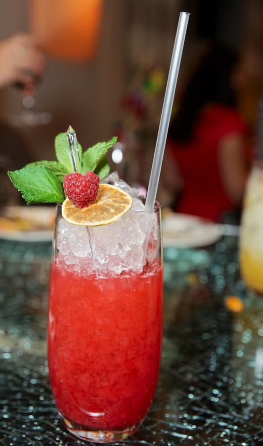 Raspberry cocktail stock image. Image of raspberry, mint - 18656335