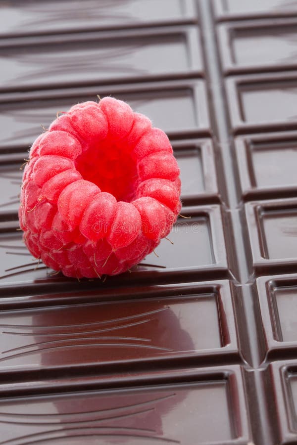 Raspberry and Dark Chocolate Stock Image - Image of arrangement, candy ...