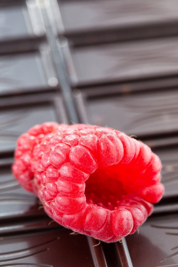 Raspberry and Dark Chocolate Stock Image - Image of melting, dark: 42147973