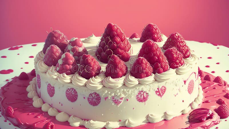 Raspberry Delight a Pop Art Celebration of National Raspberry Cake Day ...