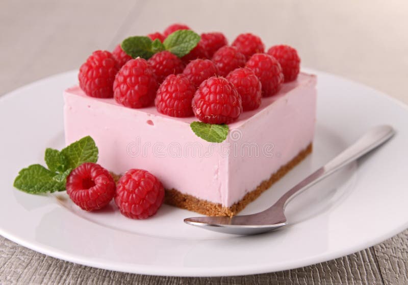 Raspberry dessert stock image. Image of dairy, gourmet - 24011047