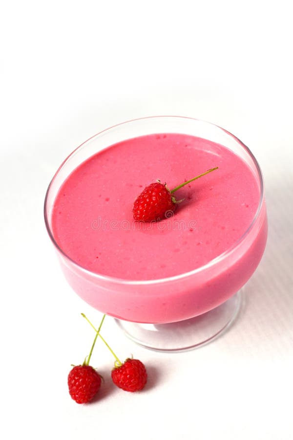 Raspberry Dessert with Cream Cheese Stock Photo - Image of bright ...