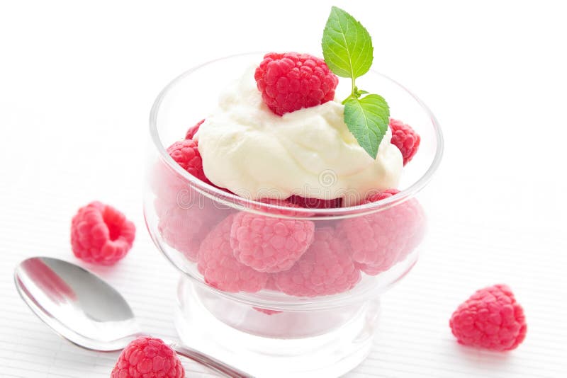 Raspberry dessert stock image. Image of sweet, pink, horizontal - 32714875