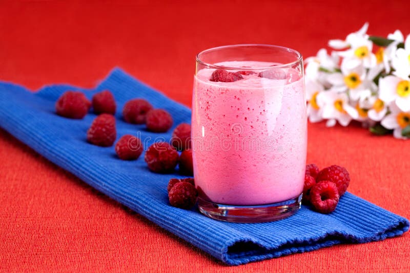 Raspberry Drink stock photo. Image of beverage, creamy - 9087316