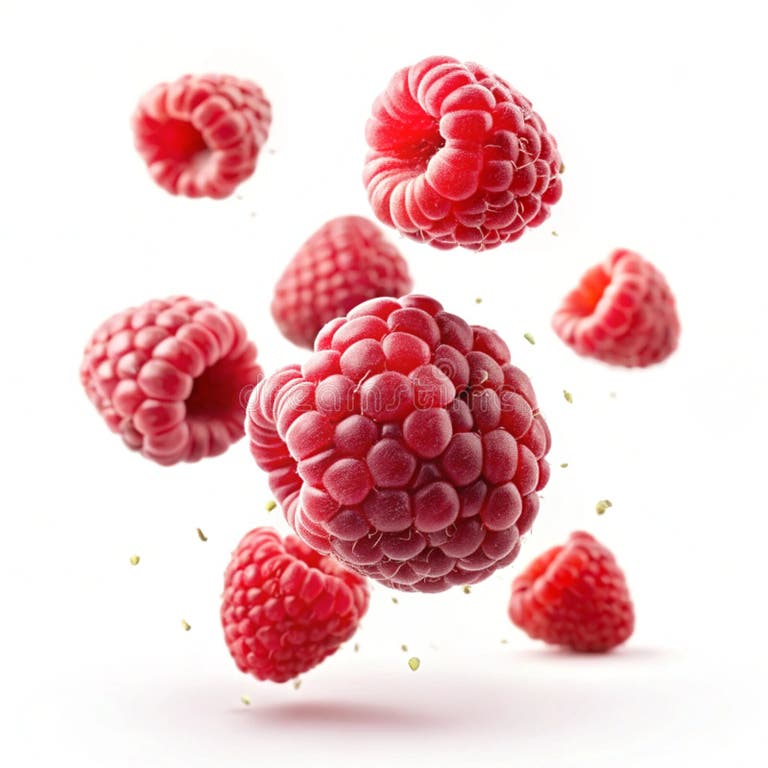 Raspberry falling down stock illustration. Illustration of falling ...