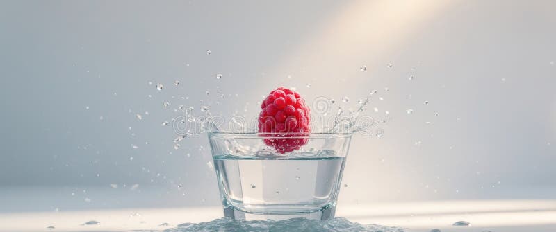 Raspberry Falling in Water Splash Mockup Stock Photo - Image of splash ...