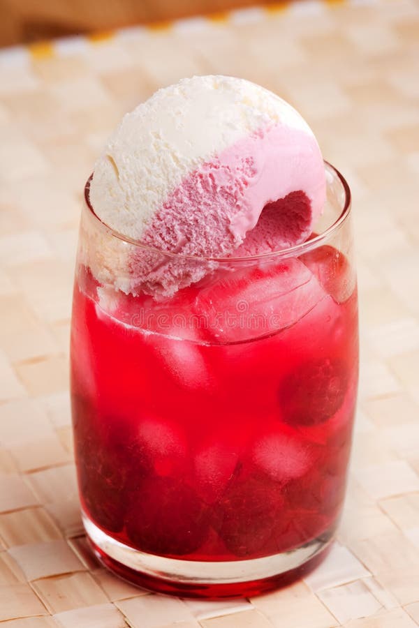 Raspberry Float stock image. Image of cocktail, cream - 9099687