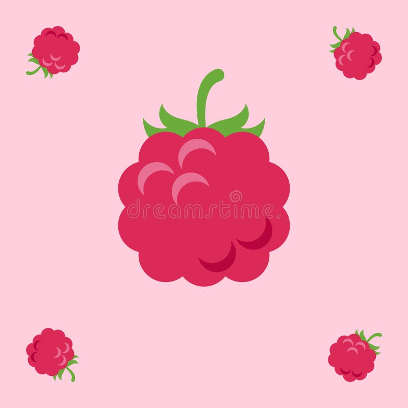 Raspberry Fruit Seamless for Pattern Fabric, Simple Raspberry Fruit ...