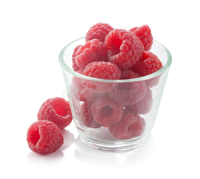 Raspberry in the glass stock photo. Image of bowl, handful - 31620990