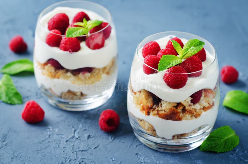 Raspberry Greek Yogurt Parfait Stock Image - Image of greek, healthy ...