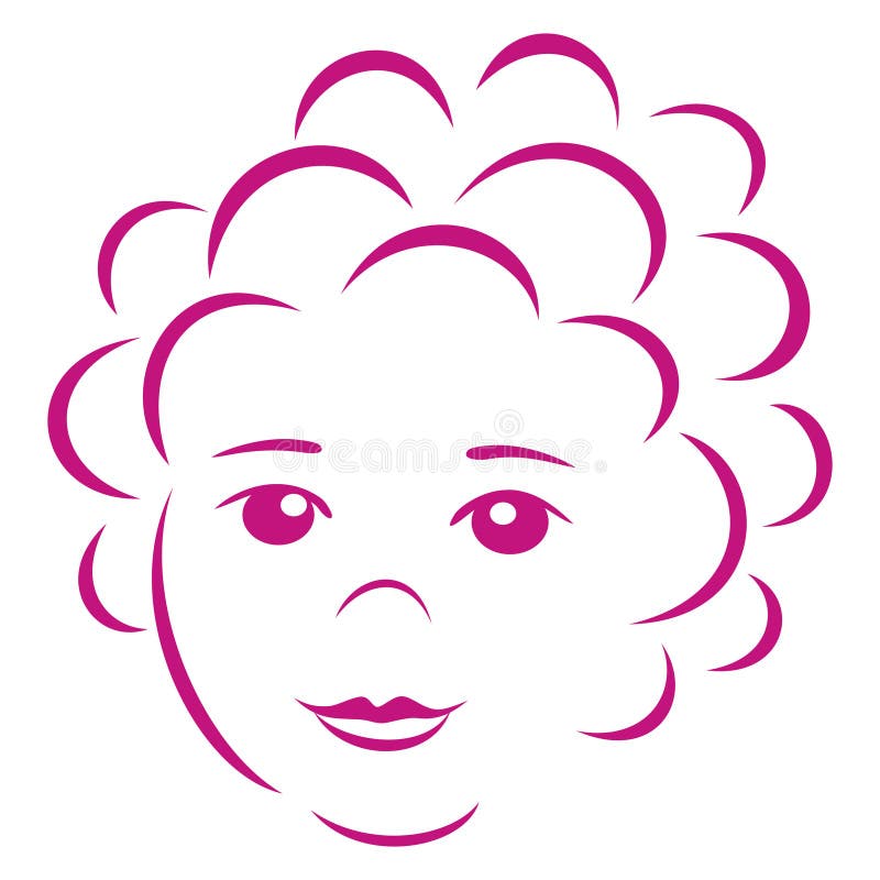 Raspberry with a Human Face Stock Vector - Illustration of simple ...