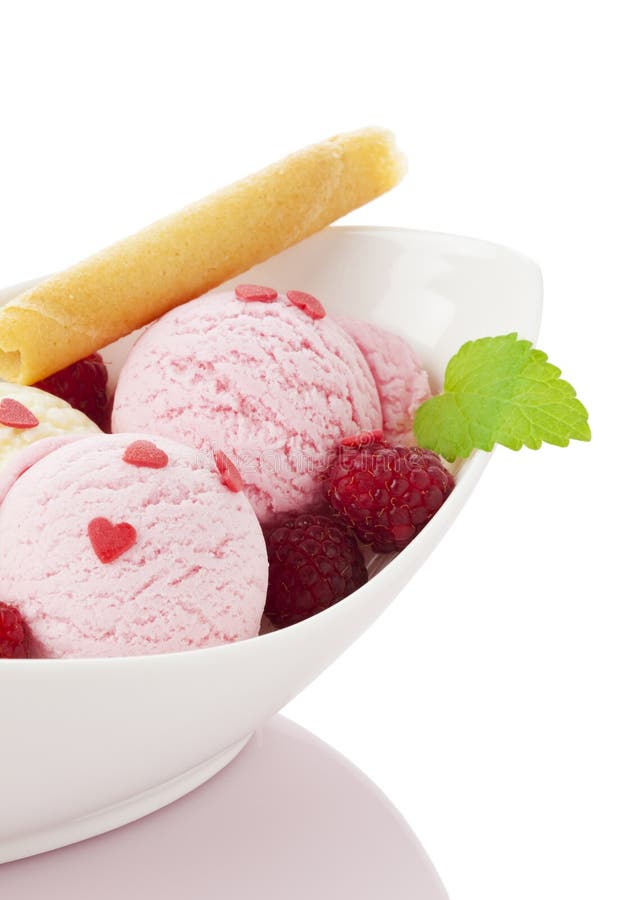 Raspberry ice cream stock image. Image of refreshment - 20376825