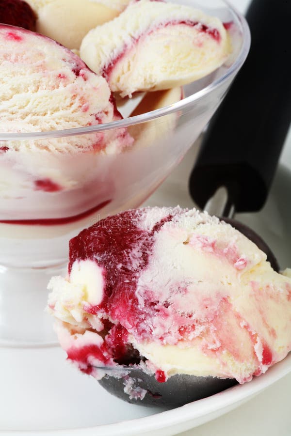 Raspberry ice cream stock photo. Image of raspberry, berry - 55247236