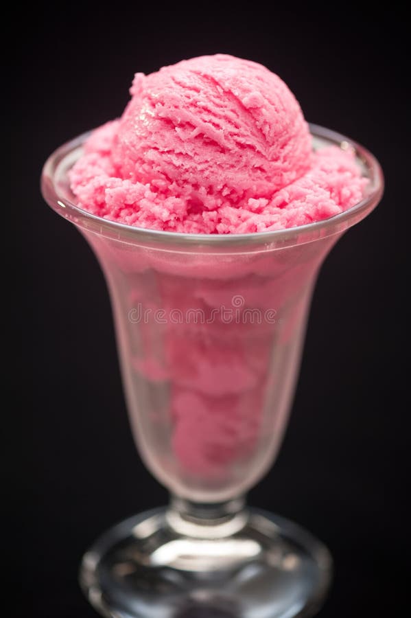 Raspberry ice cream stock photo. Image of delicious, ball - 41208128